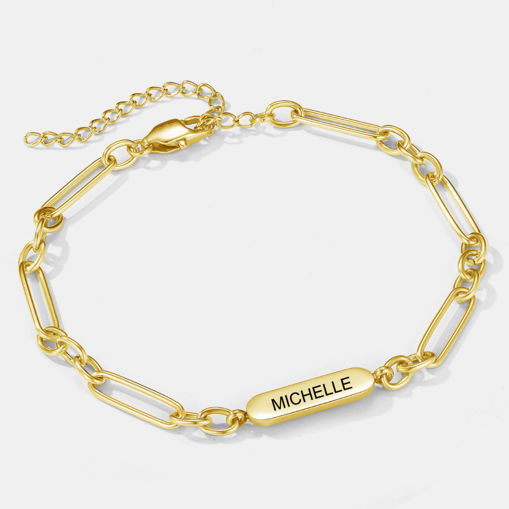 Forever Linked Name Bracelet – Ellie Grace