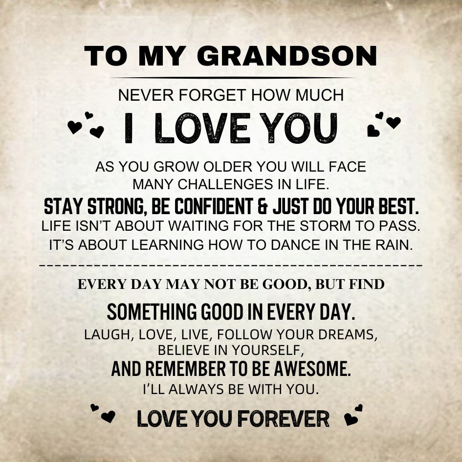 To My Grandson ‘Forever Linked Together’ Bracelet & Card Gift Set ...